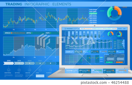 Trading Infographic Elements - Stock Illustration [46254488] - PIXTA