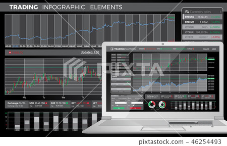 Trading Infographic Elements - Stock Illustration [46254493] - PIXTA