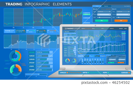 Trading Infographic Elements - Stock Illustration [46254502] - PIXTA