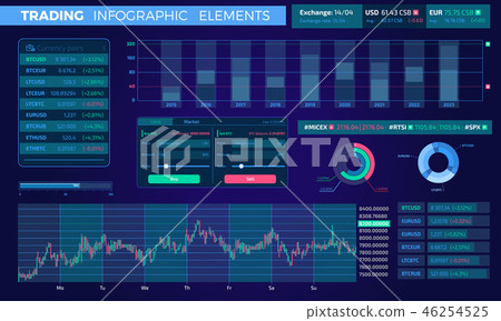 Trading Infographic Elements - Stock Illustration [46254525] - PIXTA