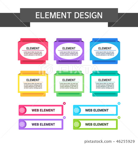 Web element collection - Stock Illustration [46255929] - PIXTA