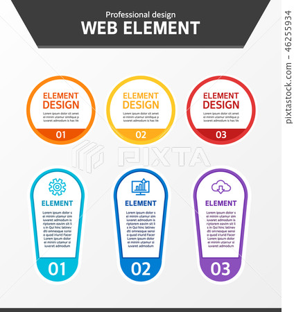 Web element collection - Stock Illustration [46255934] - PIXTA