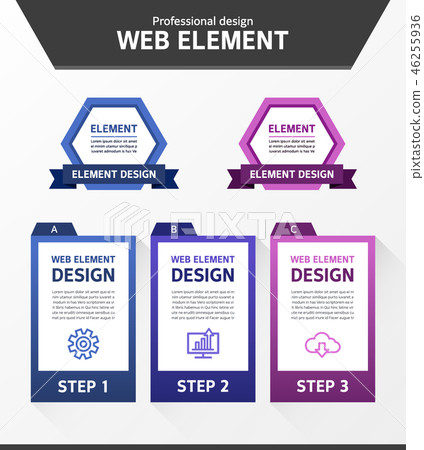 Web element collection - Stock Illustration [46255936] - PIXTA