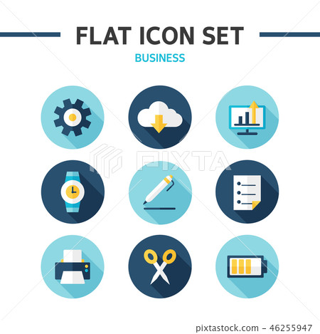 Flat Icon Collection - Stock Illustration [46255947] - PIXTA
