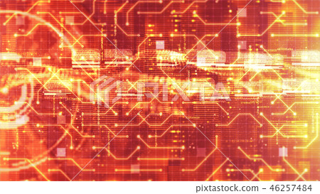 Hi-Tech HUD digital and circuit display - Stock Illustration [46257484 ...
