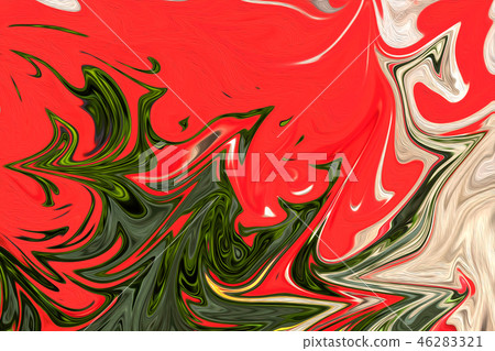 Liquify Abstract Pattern With Grey, Red, Green - Stock Illustration ...
