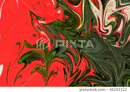 Liquify Abstract Pattern With Grey, Red, Green - Stock Illustration ...
