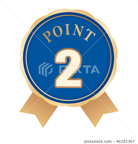 POINT2 label - Stock Illustration [46283367] - PIXTA