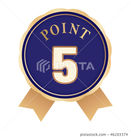 POINT5 label - Stock Illustration [46283374] - PIXTA