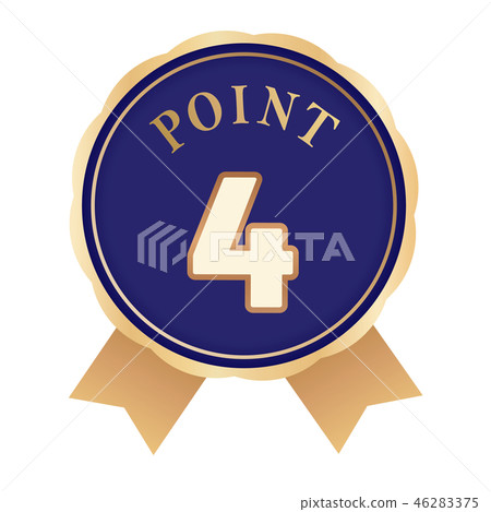 POINT4 label - Stock Illustration [46283375] - PIXTA