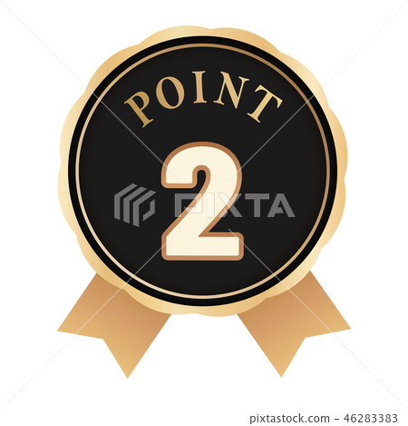 POINT2 label - Stock Illustration [46283383] - PIXTA
