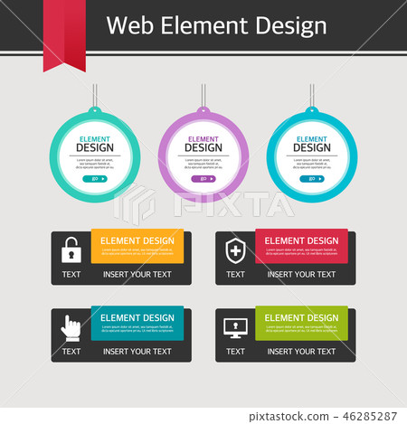 Web element collection - Stock Illustration [46285287] - PIXTA