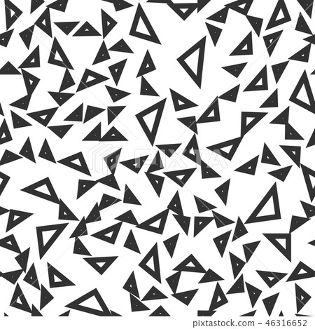 Abstract shapes vector seamless pattern on white - Stock Illustration ...
