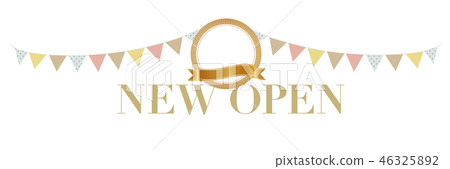 NEW OPEN decoration - Stock Illustration [46325892] - PIXTA