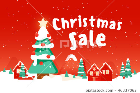 Beautiful Christmas poster with tree and gifts - Stock Illustration ...