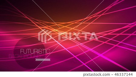 Digital technology abstract background - neon... - Stock Illustration ...