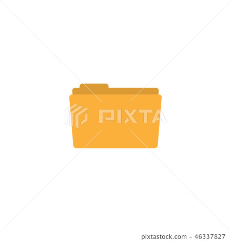Yellow folder graphic design template vector - Stock Illustration ...