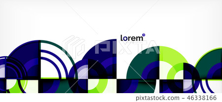 Modern geometric abstract background - Stock Illustration [46338166 ...