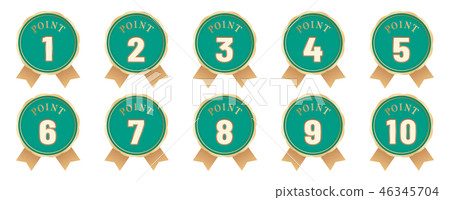 Point label 10 types set - Stock Illustration [46345704] - PIXTA