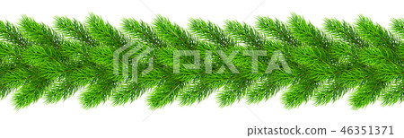 Seamless realistic Christmas borders - Stock Illustration [46351371 ...