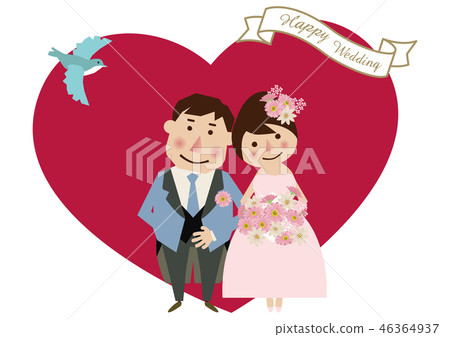 Marriage clip art. Wedding card variations.... - Stock Illustration ...