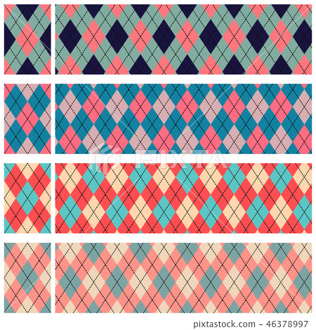 Scottish patterns set - Stock Illustration [46378997] - PIXTA