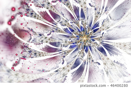 Abstract computer generated fractal flower design - Stock Illustration ...