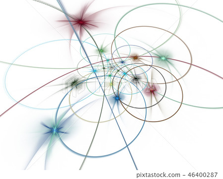 Digital design of on orbit space. Color abstract - Stock Illustration ...