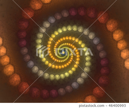 Colorful bubbles spiral vortex. - Stock Illustration [46400993] - PIXTA