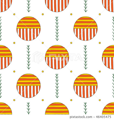 Hand drawn abstract seamless pattern. Vector... - Stock Illustration ...