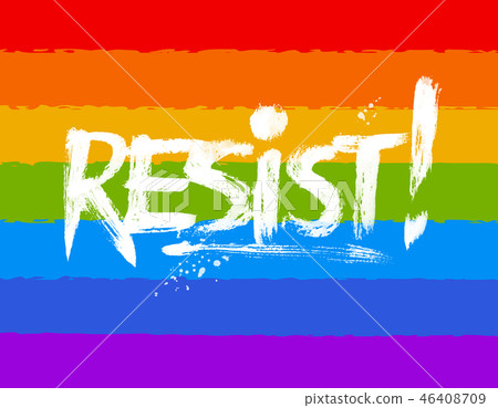 Vector illustration of Resist word lettering - Stock Illustration ...