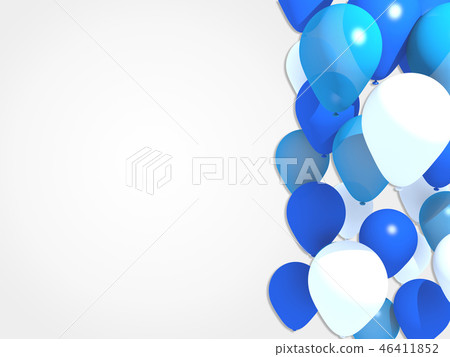 Blue balloons design - Stock Illustration [46411852] - PIXTA