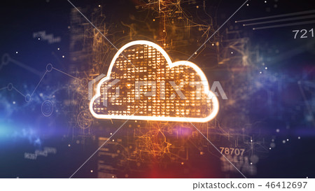 Dazzling Cyber Plazma Cloud CPU - Stock Illustration [46412697] - PIXTA