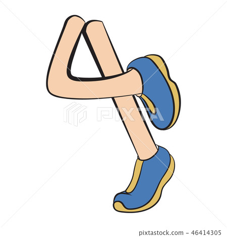 Cartoon running legs-插圖素材 [46414305] - PIXTA圖庫