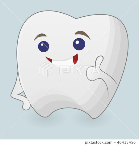 Winking tooth illustration-插圖素材 [46415456] - PIXTA圖庫