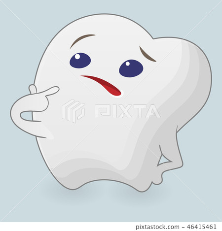 Illustration of thinking tooth -插圖素材 [46415461] - PIXTA圖庫