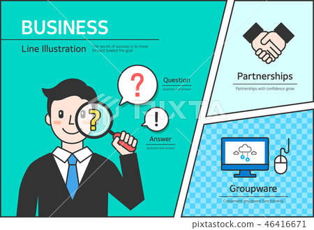 Business line illustration - Stock Illustration [46416671] - PIXTA