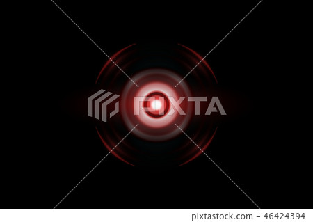 Abstract red circle effect with sound waves - Stock Illustration ...