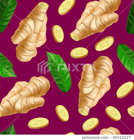 Realistic Detailed 3d Whole Ginger Root and... - Stock Illustration ...