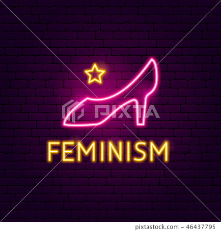 Feminism Neon Sign - Stock Illustration [46437795] - PIXTA