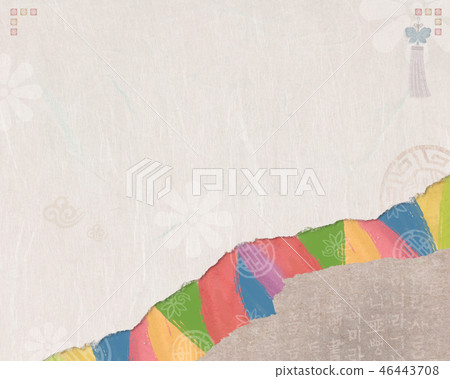 the Korean traditional style background - Stock Illustration [46443708 ...