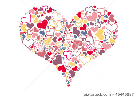Mosaic Art Heart Illustration: Hearts Made of... - Stock Illustration ...