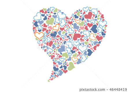 Mosaic Art Heart Illustration: Hearts Made of... - Stock Illustration ...