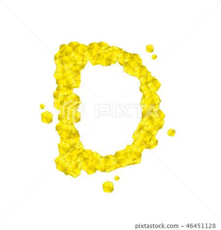 Alphabet Crystal diamond 3D virtual set letter D - Stock Illustration ...