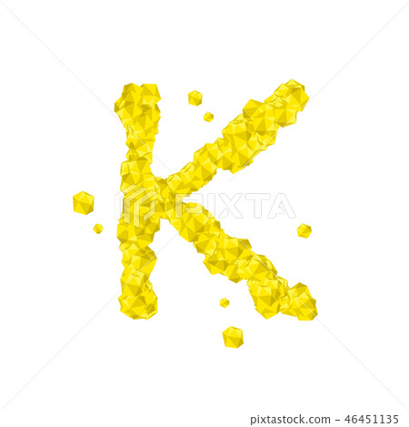 Alphabet Crystal diamond 3D virtual set letter K - Stock Illustration ...