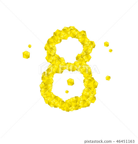 The letter number eight or 8, in the alphabet - Stock Illustration ...
