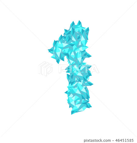 The letter number one or 1, in the alphabet - Stock Illustration ...