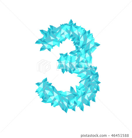 The letter number three or 3, in the alphabet - Stock Illustration ...