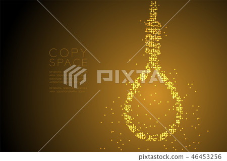 Abstract Geometric Circle dot pixel pattern lasso-插圖素材 [46453256] - PIXTA圖庫