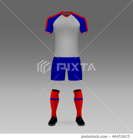 football kit. Vector illustration - Stock Illustration [46453625] - PIXTA